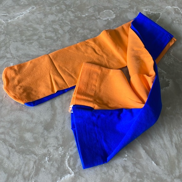 imOgen | Accessories | Nwt Two Color Orange Blue Stockings One Hue Each ...